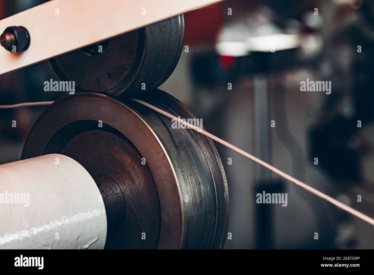 Production of cable wire at cable factory Stock Photo - Alamy