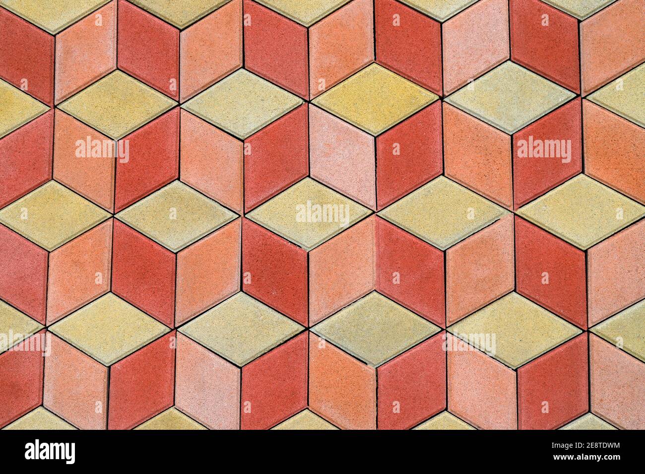 Sidewalk, footpath, path made of beautiful modern paving slabs ...