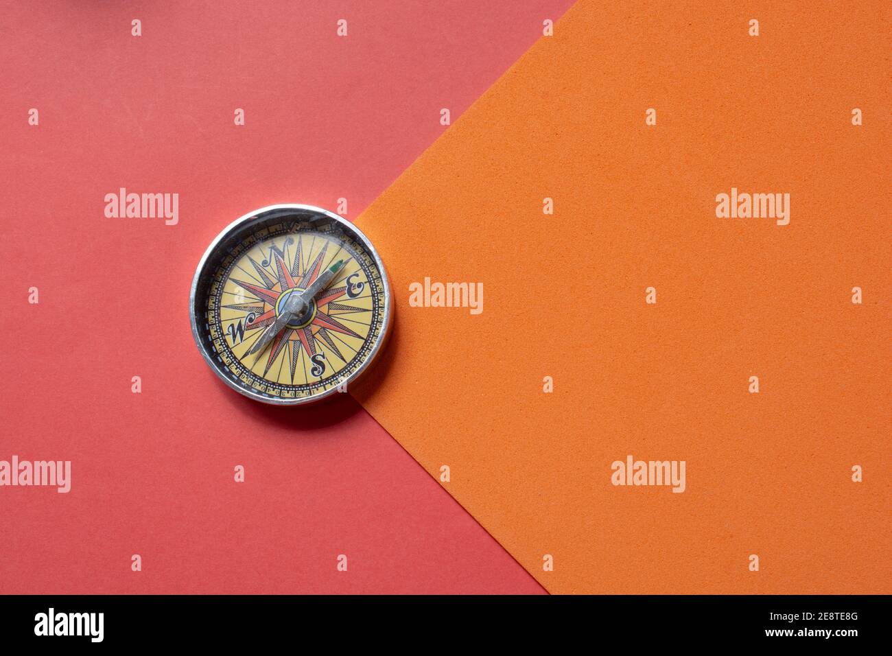 Magnetic compass tool as a concept of traveling Stock Photo - Alamy