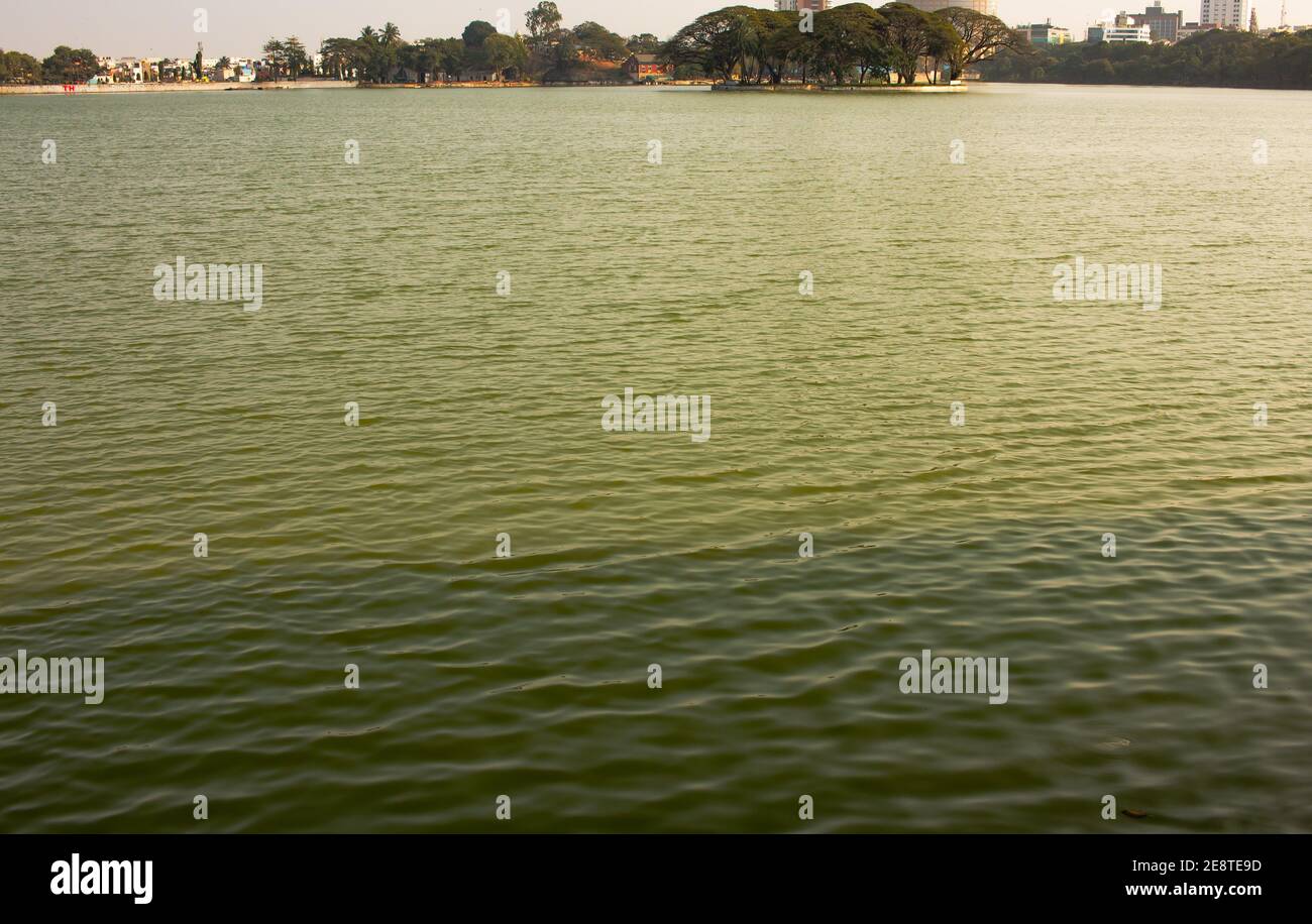 Scenic view of one of the biggest lake in Bangalore, Karnataka, India ...