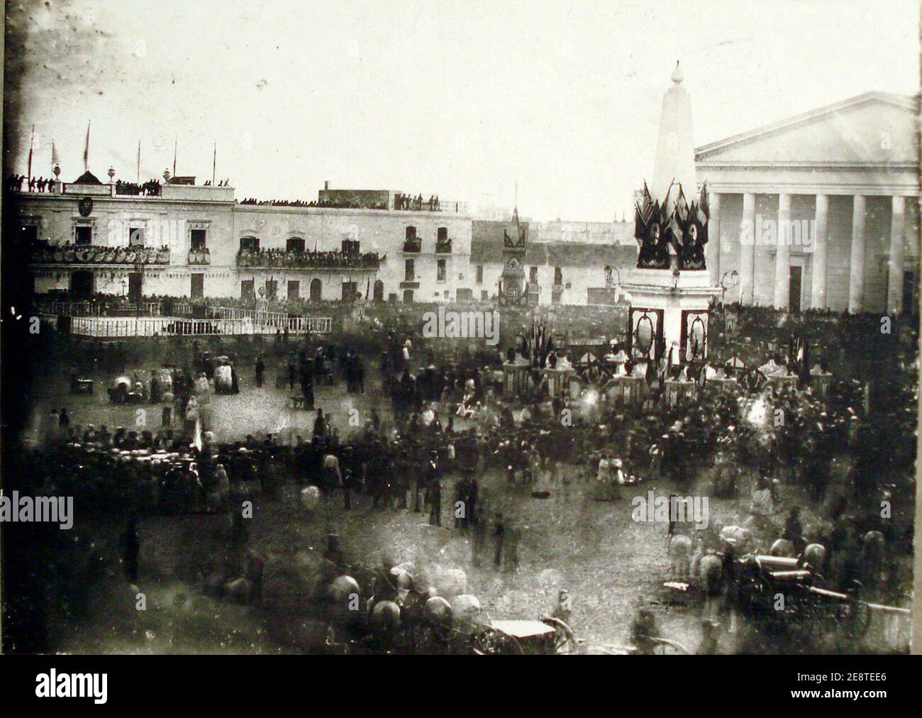 Oath of the Constitution of Buenos Aires Province at "Plaza de la ...