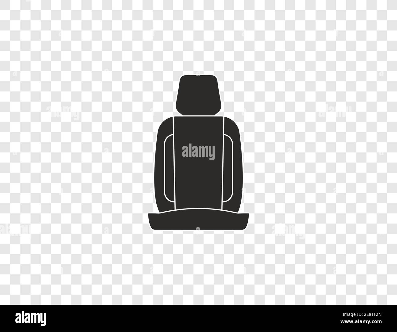 Vector illustration, flat design. Car seat safety icon Stock Vector ...
