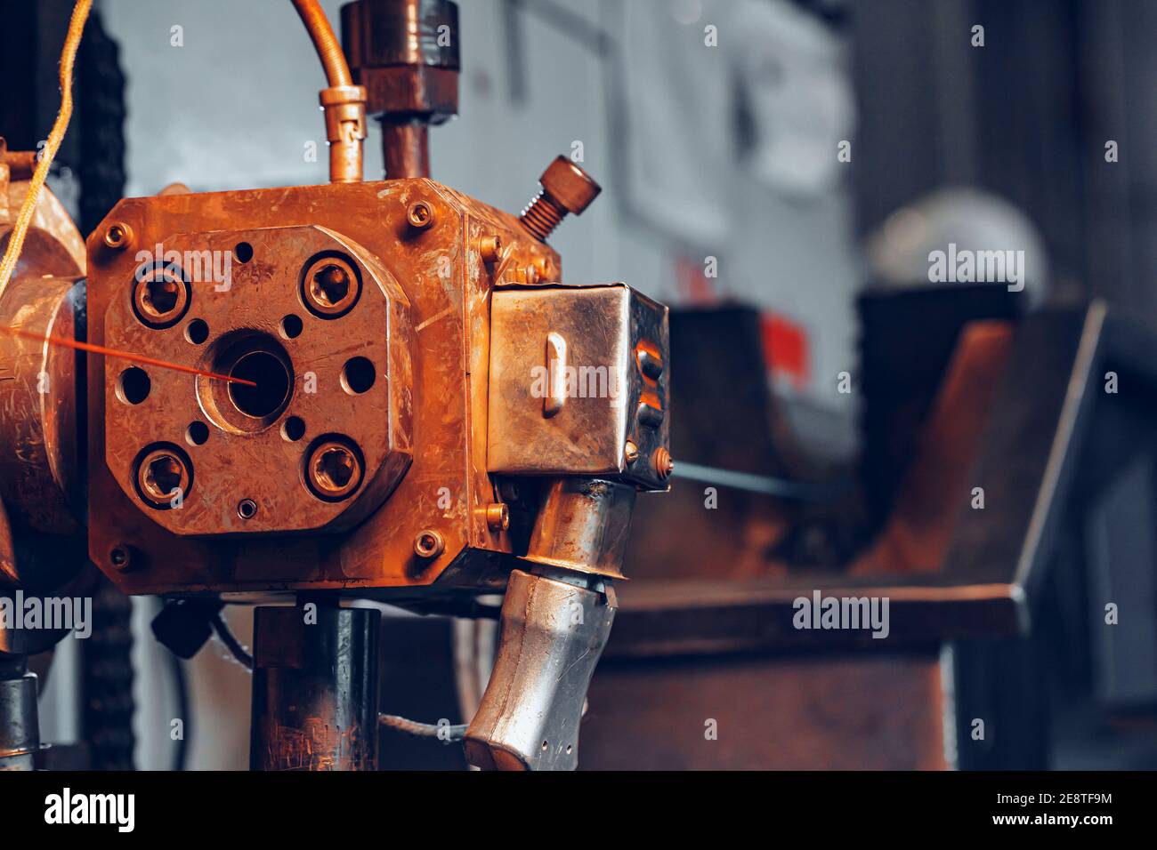 Production of cable wire at cable factory Stock Photo - Alamy