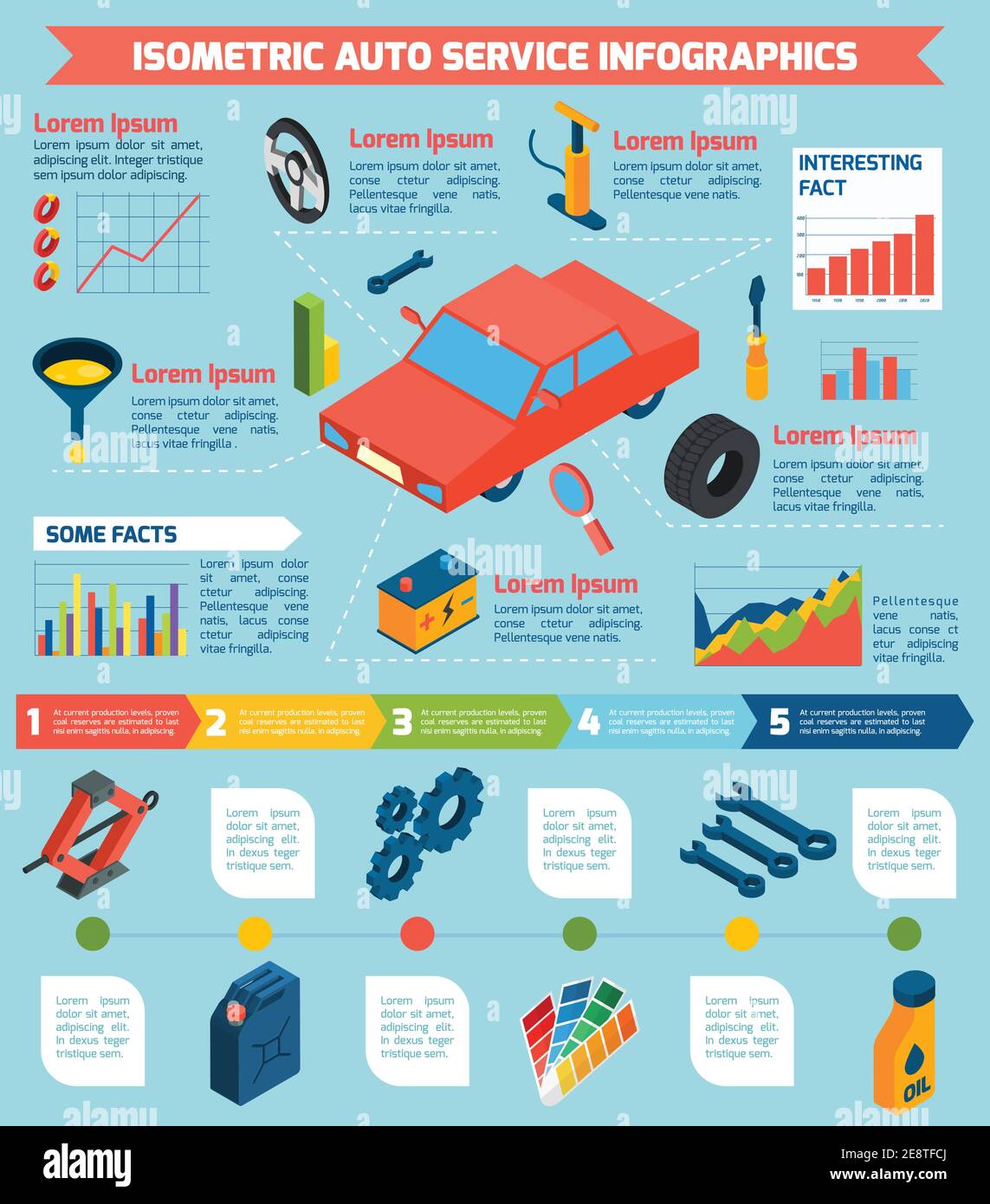 Auto service repair parts and consumables with statistics and stages ...