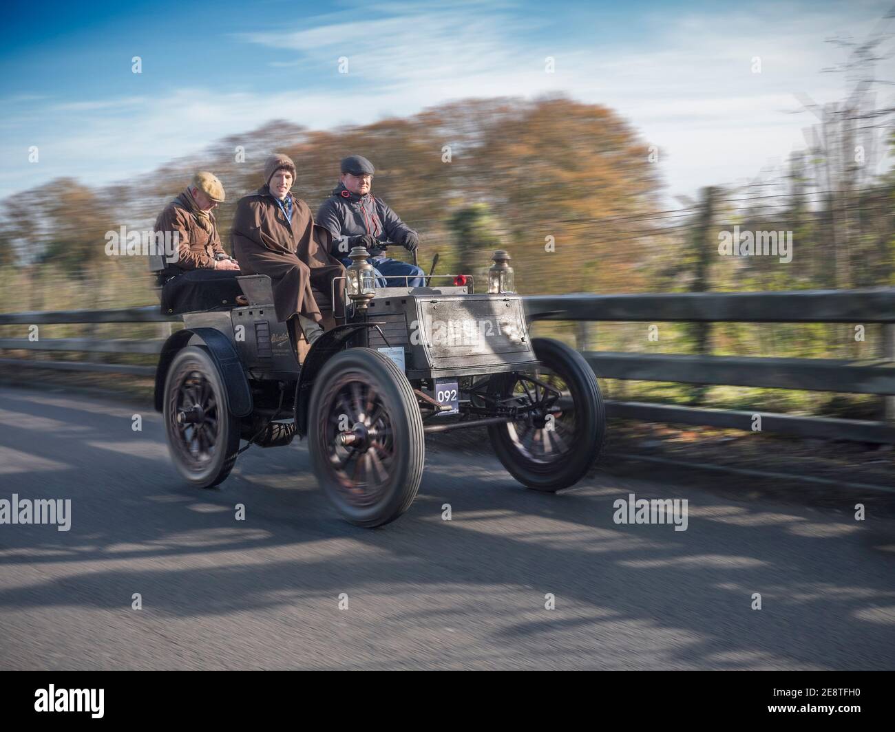 1902 Columbia Electric veteran car on the London to Brighton Veteran ...