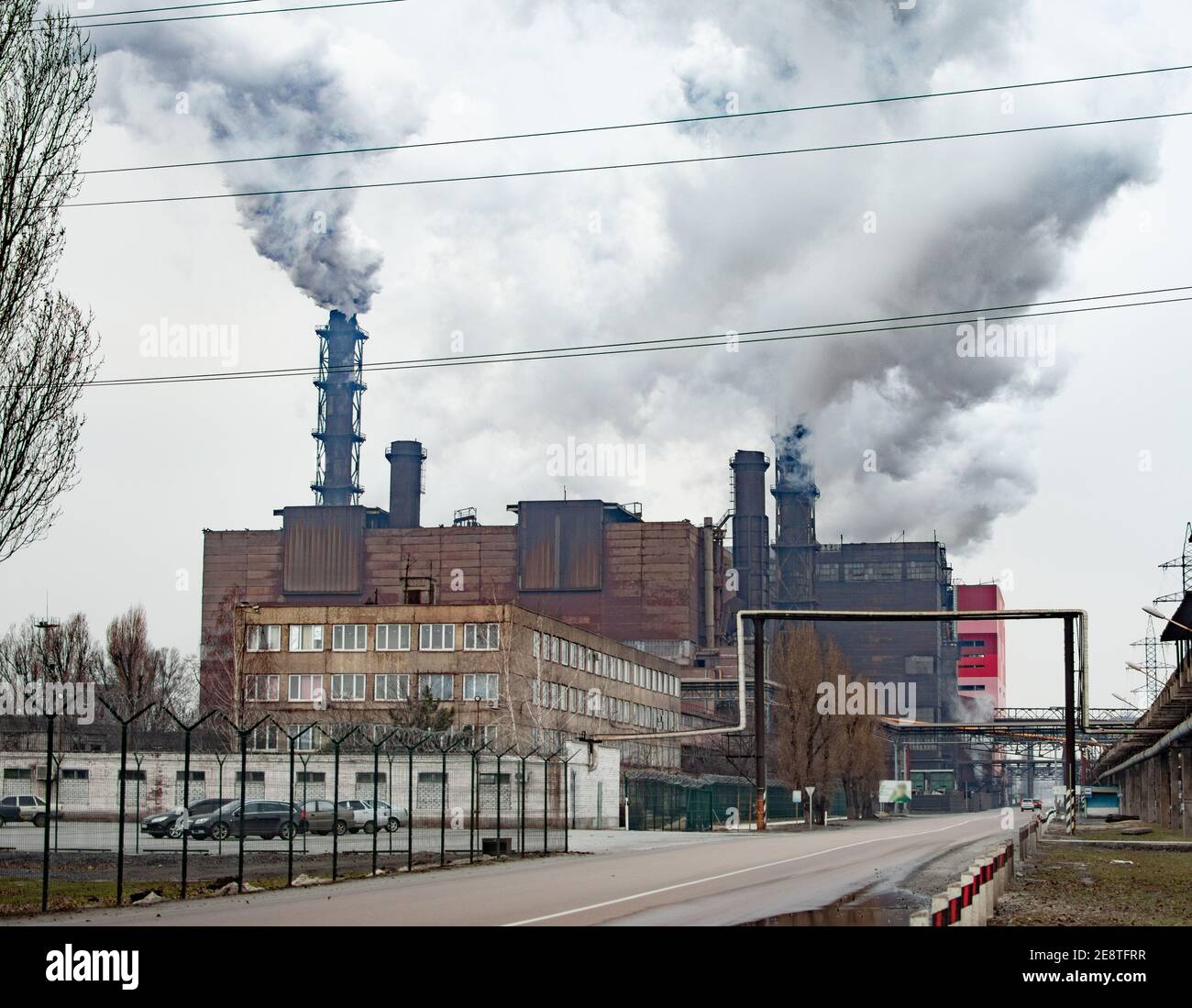 Thick smoke pipe hi-res stock photography and images - Alamy