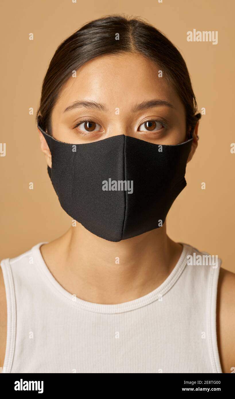 Female fashion model mask face closeup hi-res stock photography and ...