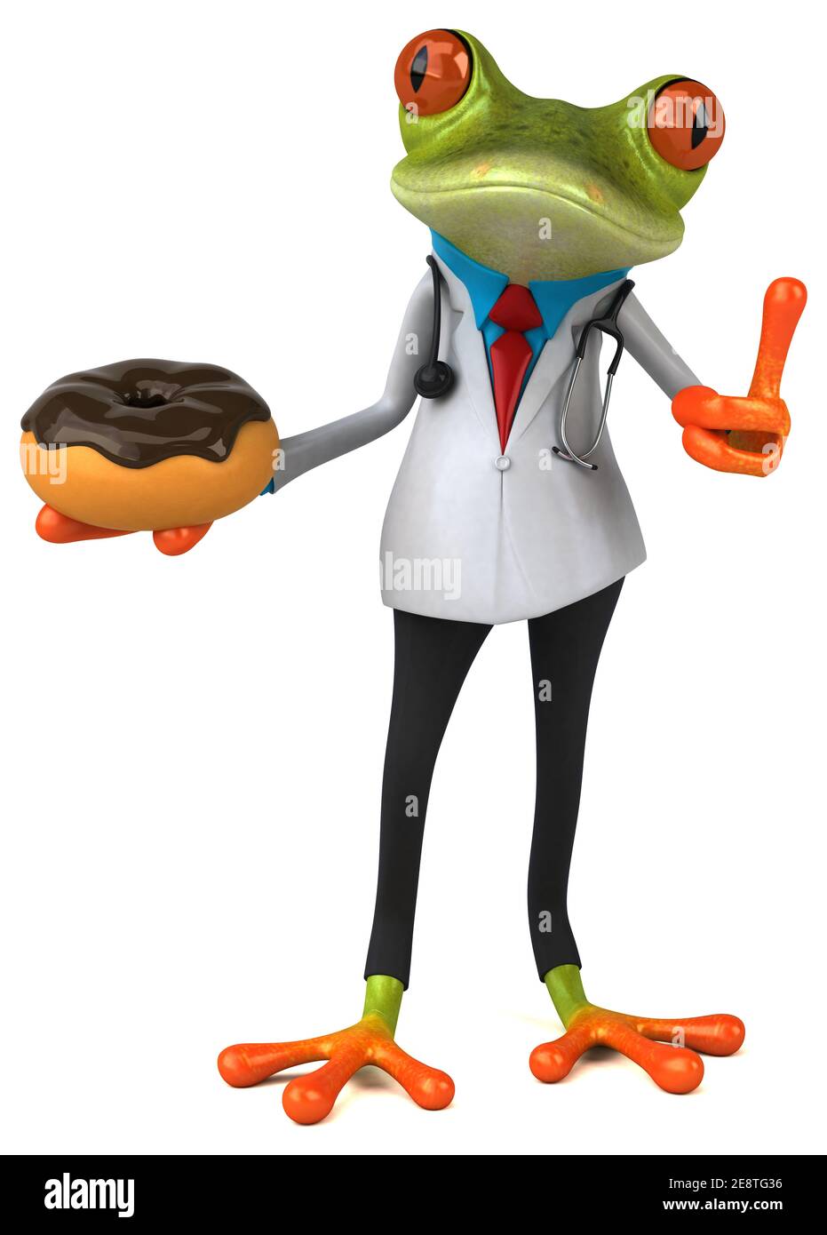Frog doctor - 3D Illustration Stock Photo - Alamy
