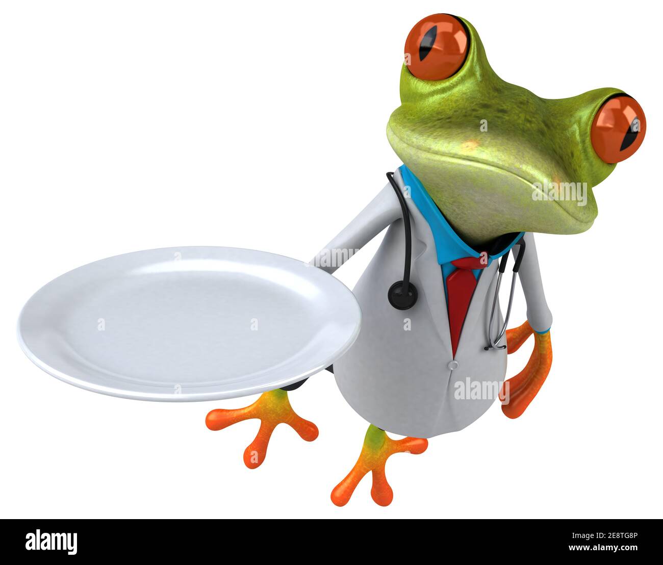 Frog doctor - 3D Illustration Stock Photo - Alamy