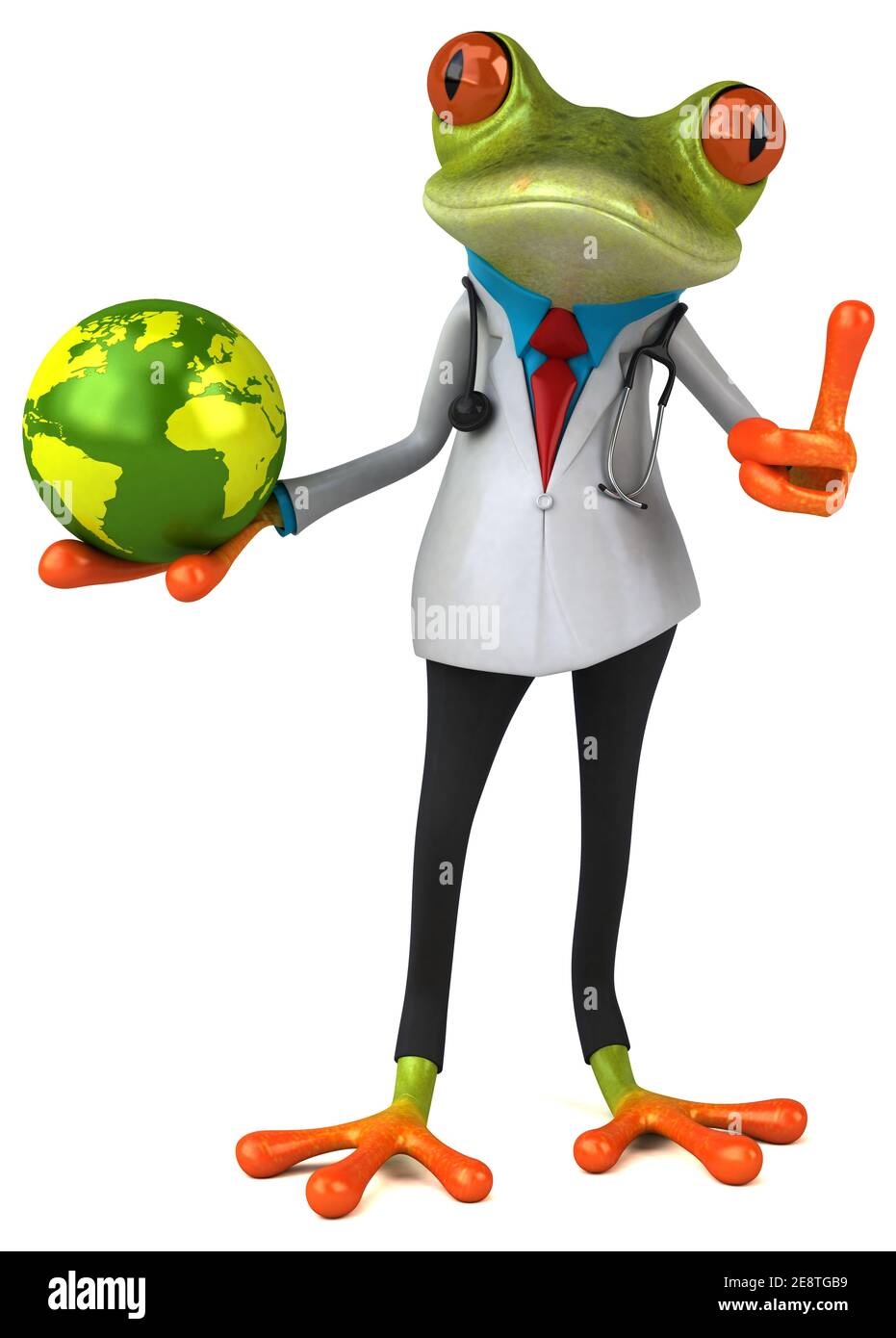 Frog doctor - 3D Illustration Stock Photo - Alamy
