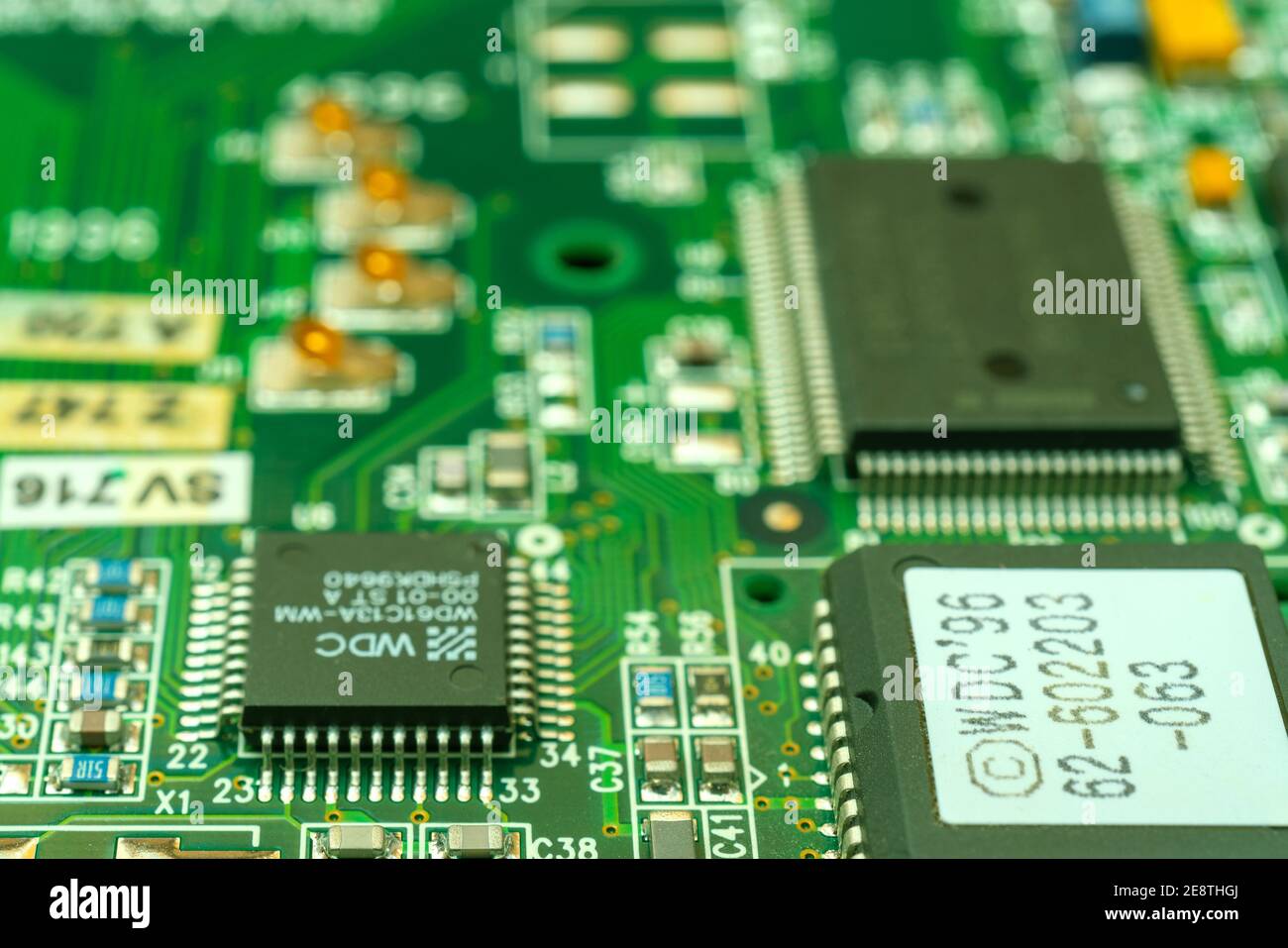 Board of modern computer. Computer repair. Modern computer techn Stock ...