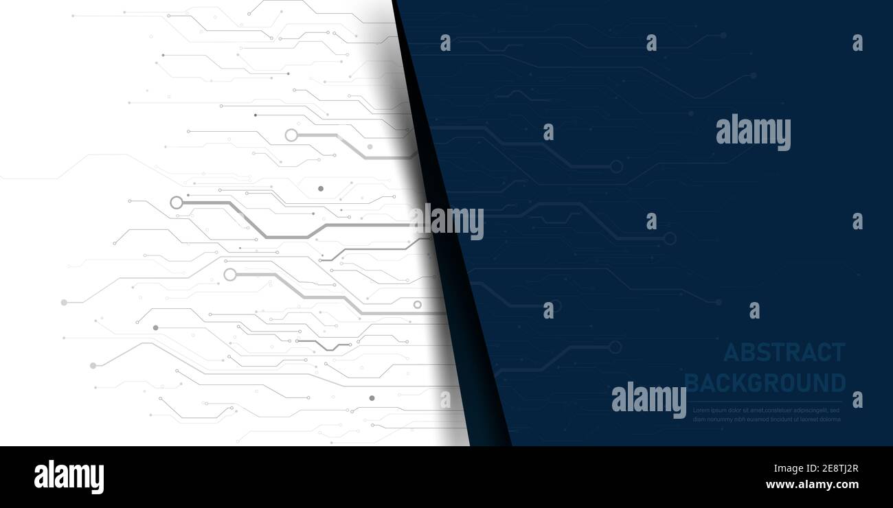 Abstract background electronic printed circuit board, with connection ...