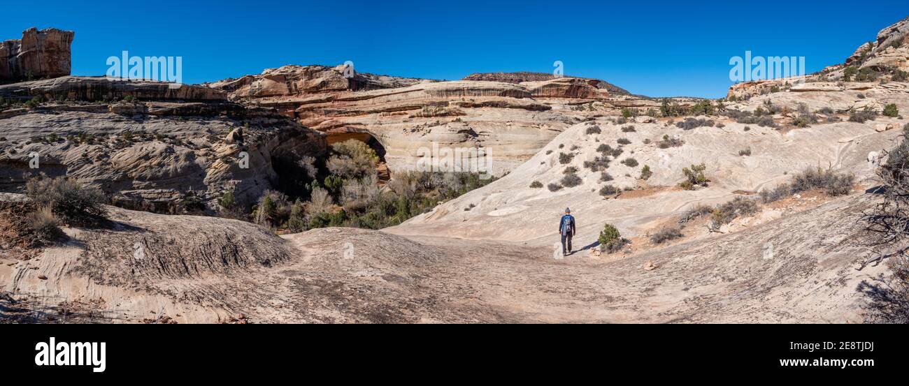 Natural Bridges National Monument hike to Kachina Bridge near Blanding ...