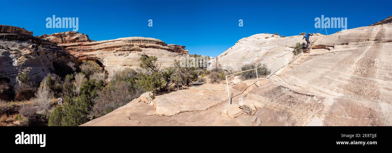 Natural Bridges National Monument hike to Kachina Bridge near Blanding ...