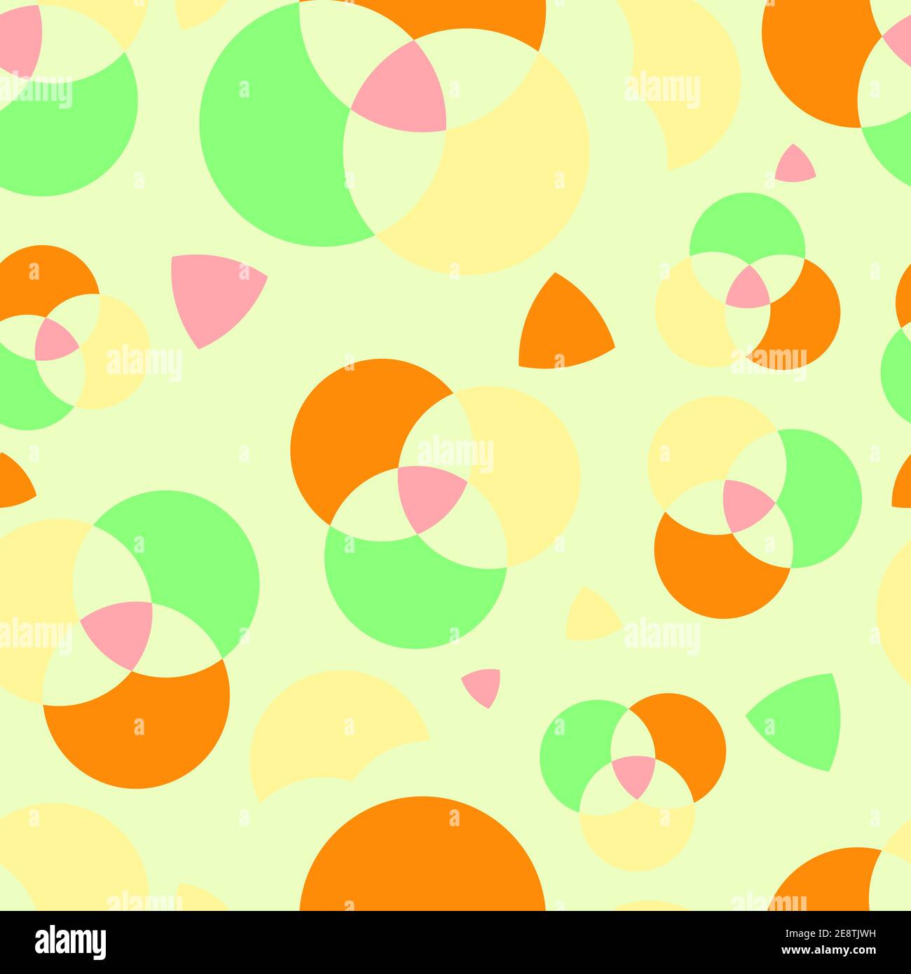 Seamless repeating pattern of circles of different colors Stock Vector ...