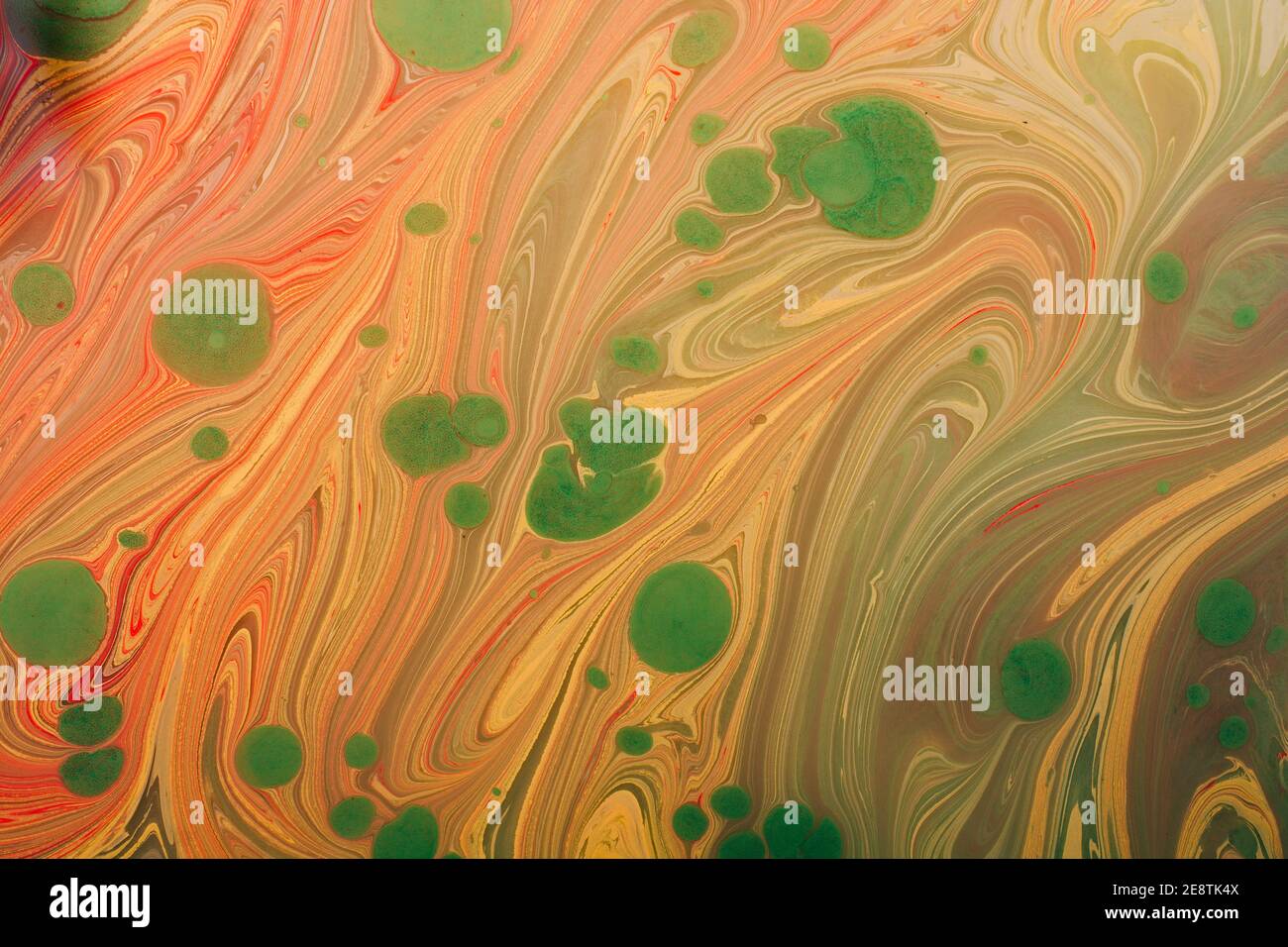 Creative ebru art background with abstract paint. Marbling texture ...
