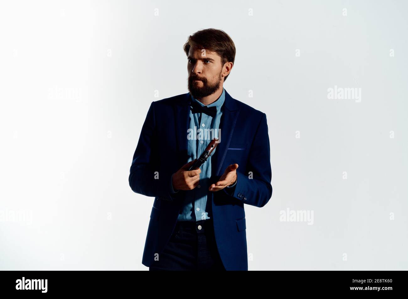 James Bond Pose Gun High Resolution Stock Photography and Images - Alamy