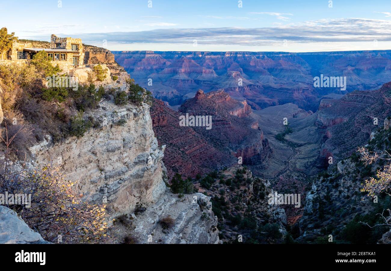 Grand Canyon South RIm at Sunrise in the fall Stock Photo - Alamy