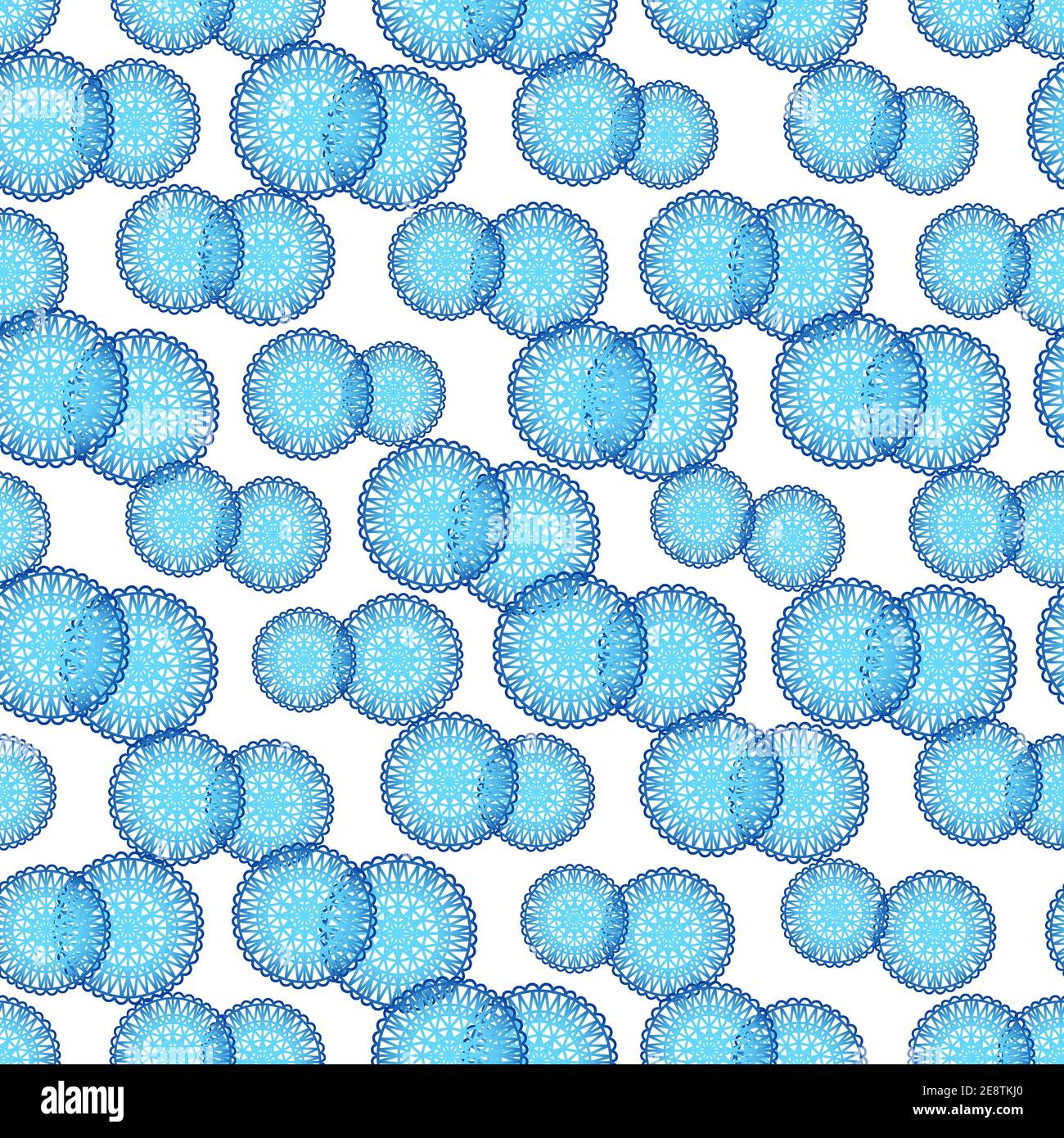 Winter seamless pattern with colorful gradient snowflakes on white ...
