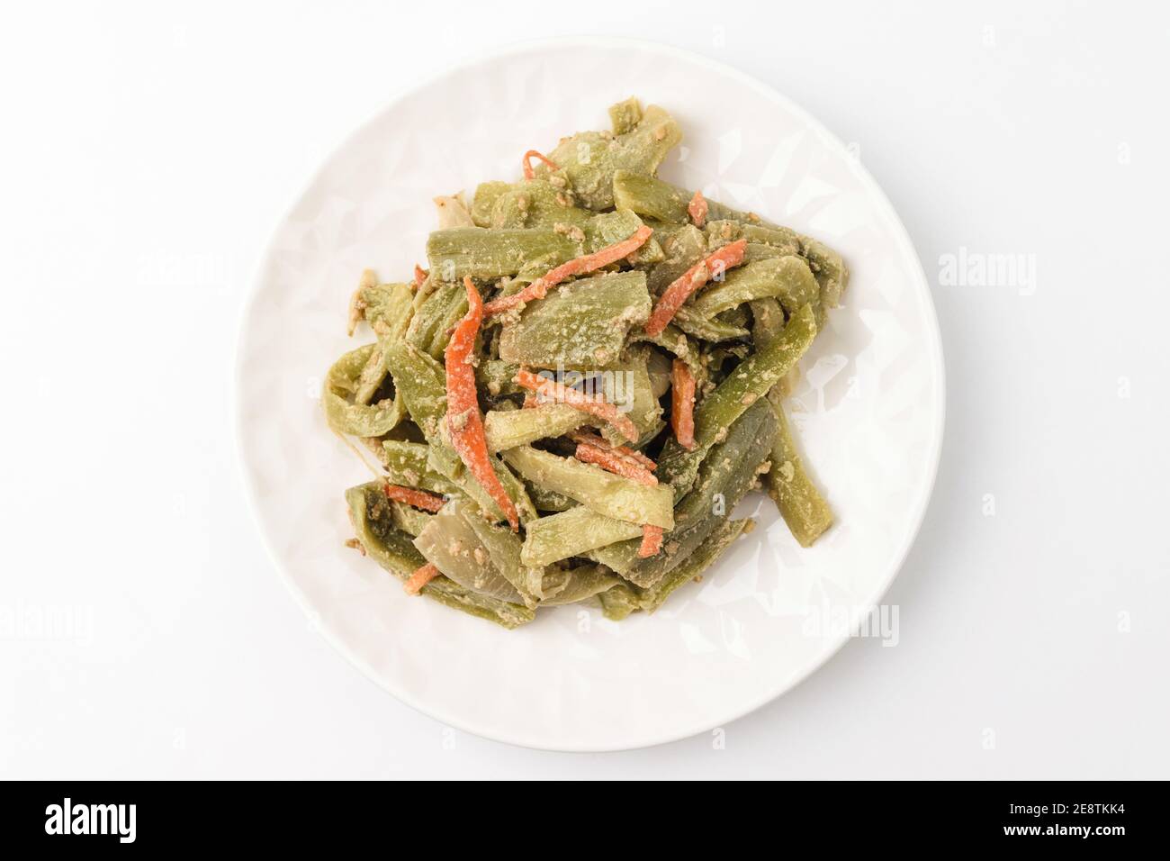 Stem lettuce herbs on white background Stock Photo - Alamy
