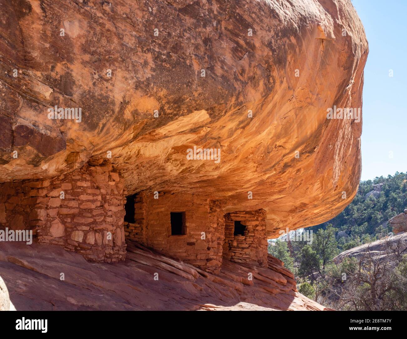 House on Fire granary ruin in Mule Canyon, Cedar Mesa. In Bears Ears ...