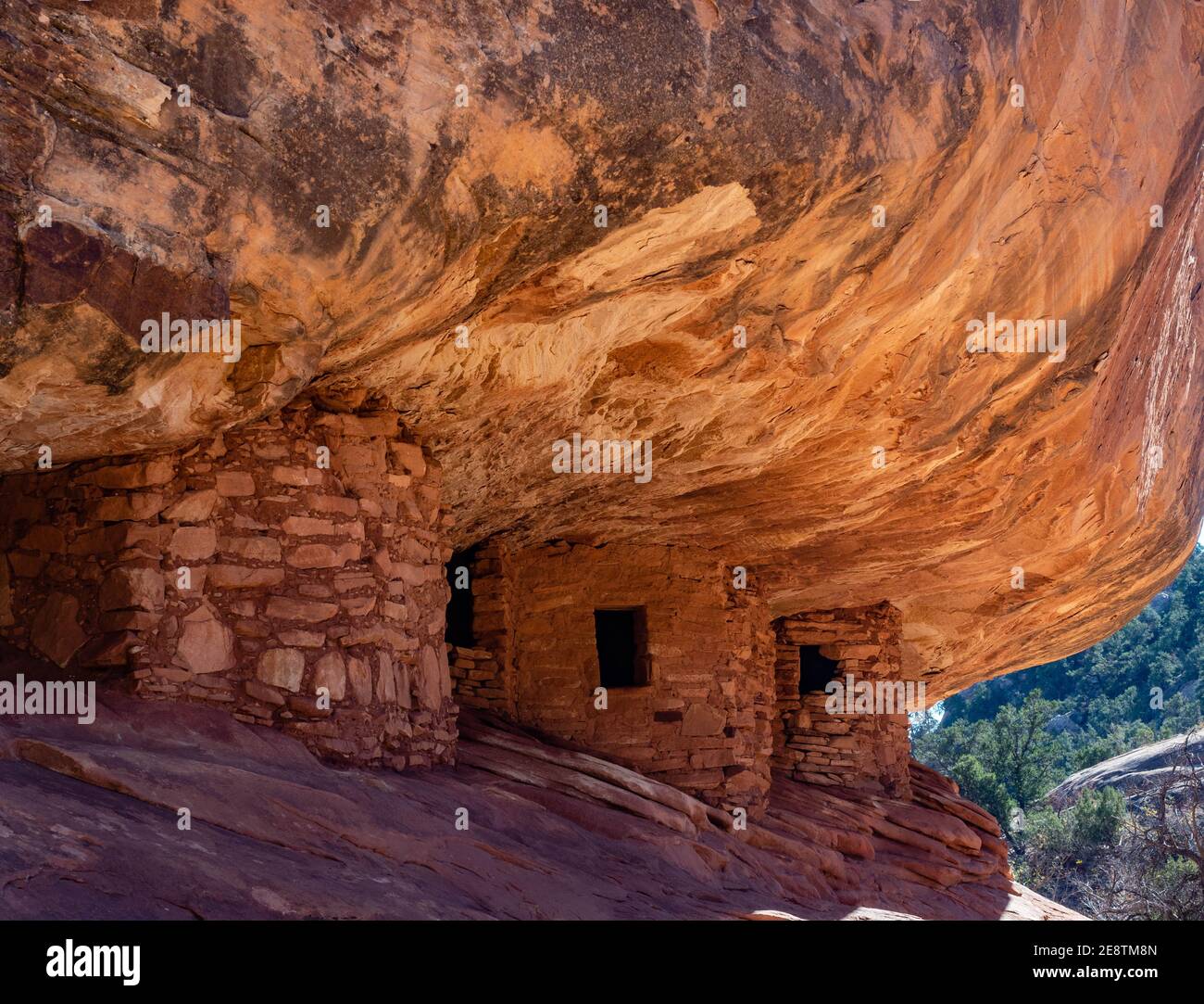 House on Fire granary ruin in Mule Canyon, Cedar Mesa. In Bears Ears ...
