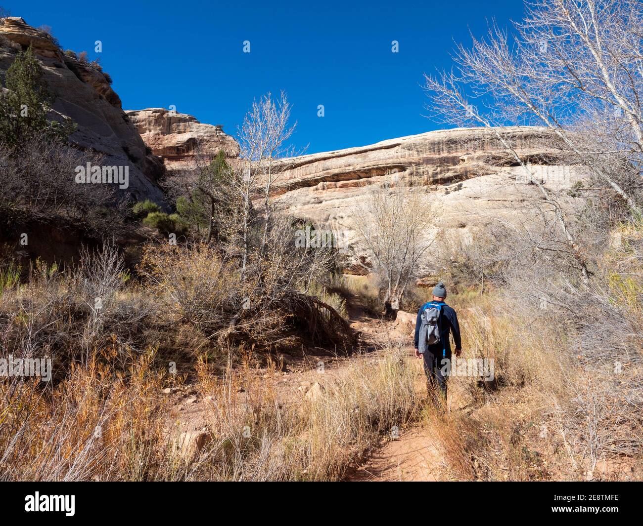 Natural Bridges National Monument hike to Kachina Bridge near Blanding ...