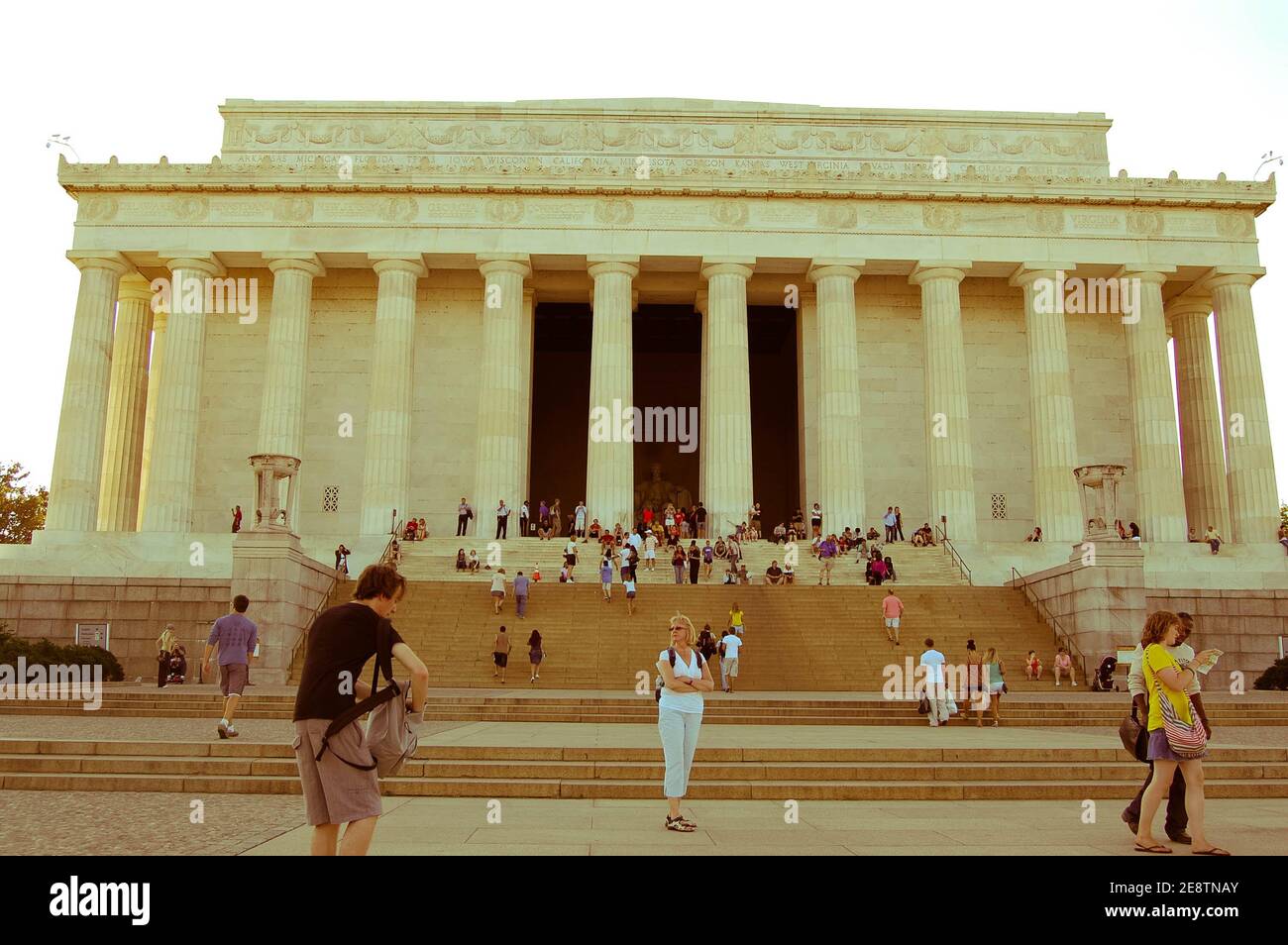 The Lincoln Memorial built for the Sixteenth President Abraham Lincoln ...