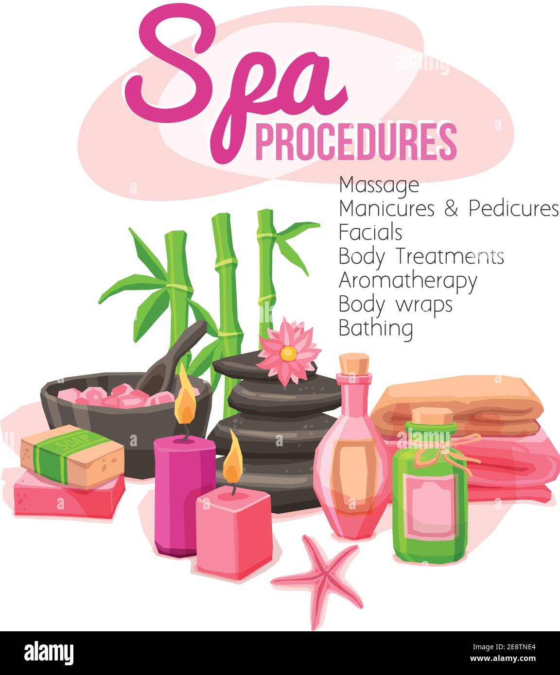 Feet beauty treatment nail Stock Vector Images - Alamy