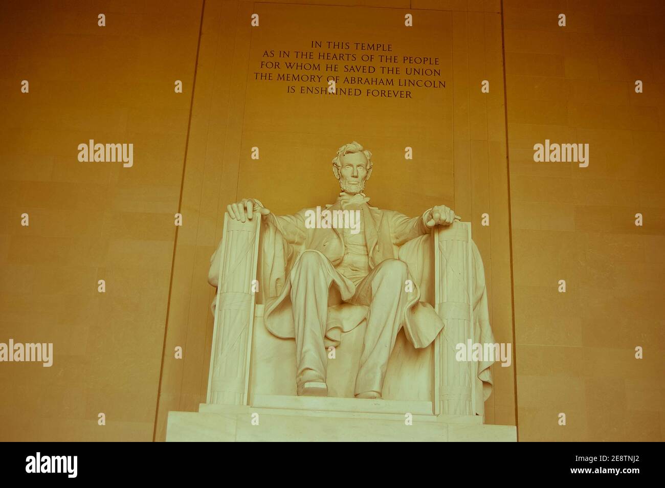 The Lincoln Memorial President Abraham Lincoln Washington DC USA statue ...