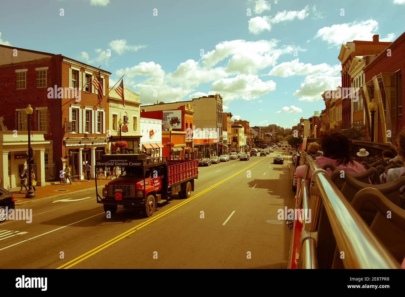 George Town Washington DC bus old garden centre advert famous City ...