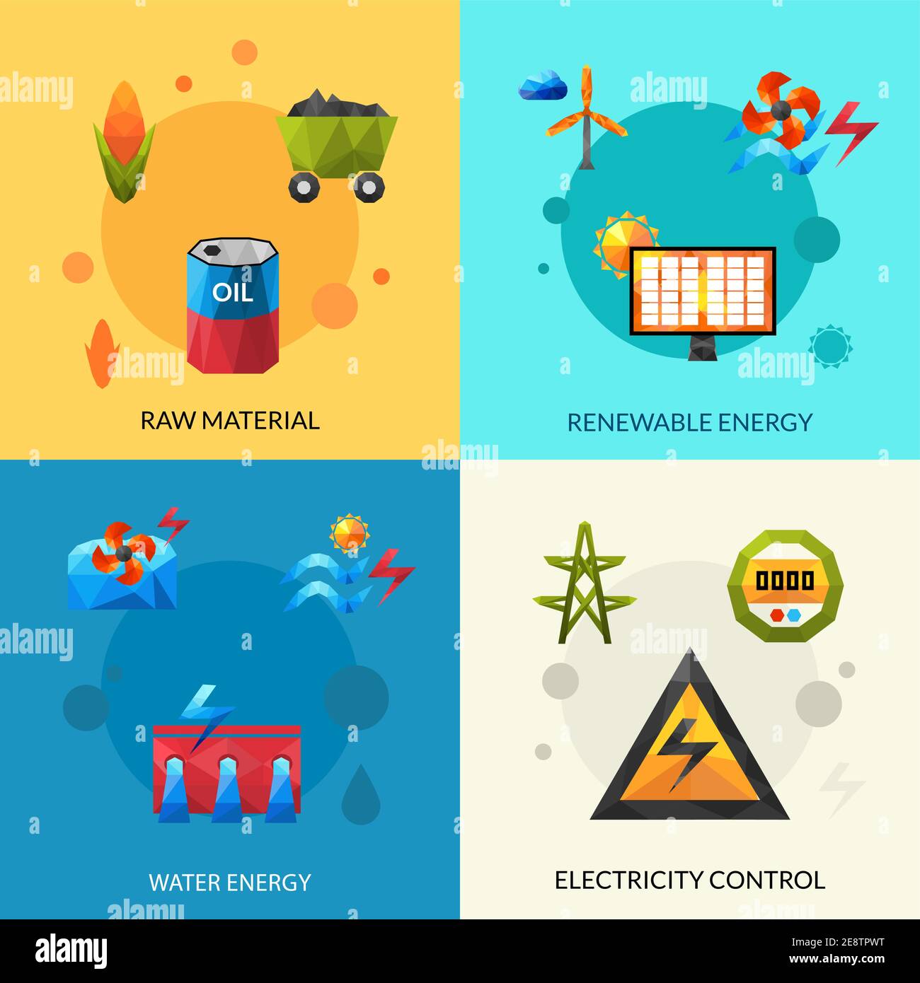 Raw material icons hi-res stock photography and images - Alamy