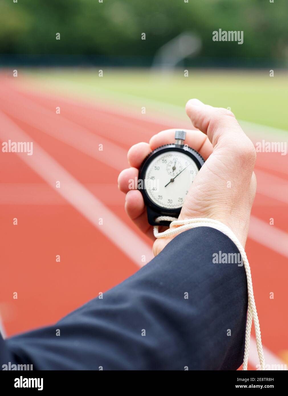 Track coach stopwatch hi-res stock photography and images - Alamy