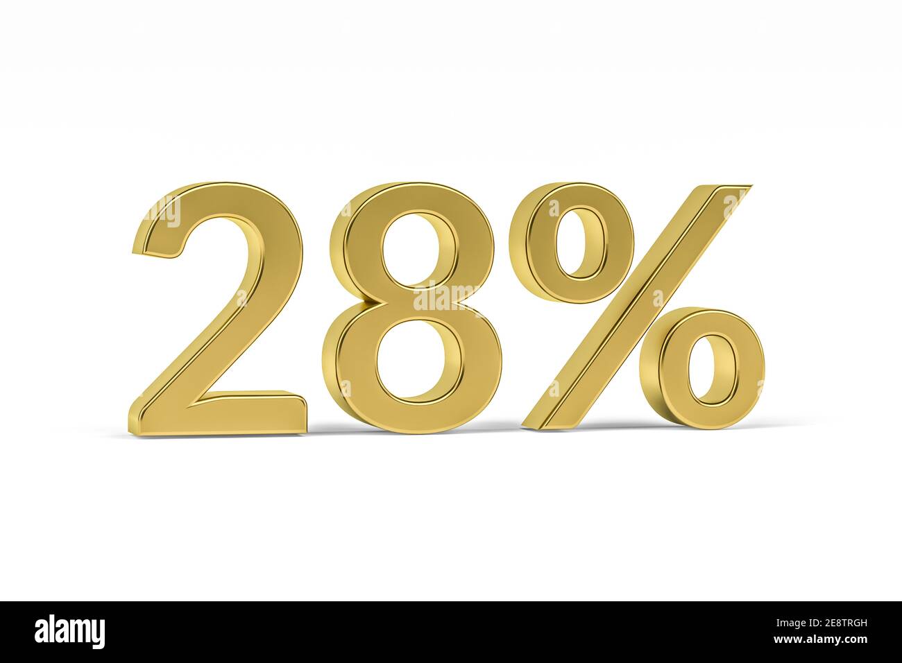 Golden percentage digits - number with percent symbol - golden percent ...