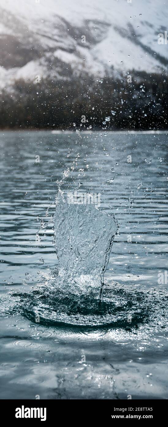 Throwing water into a lake hi-res stock photography and images - Alamy
