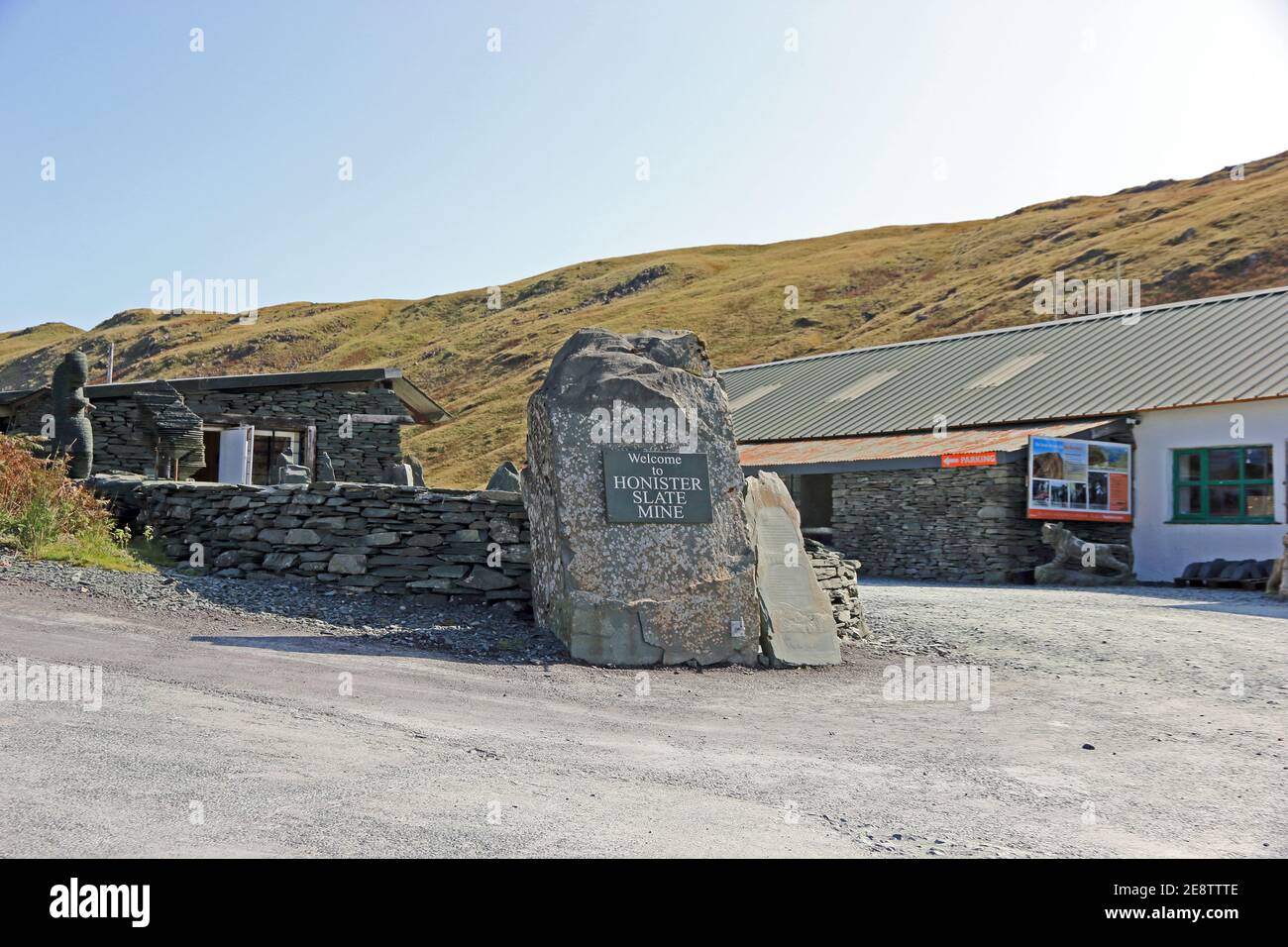 Entrance to Honister Slate Mine Stock Photo - Alamy