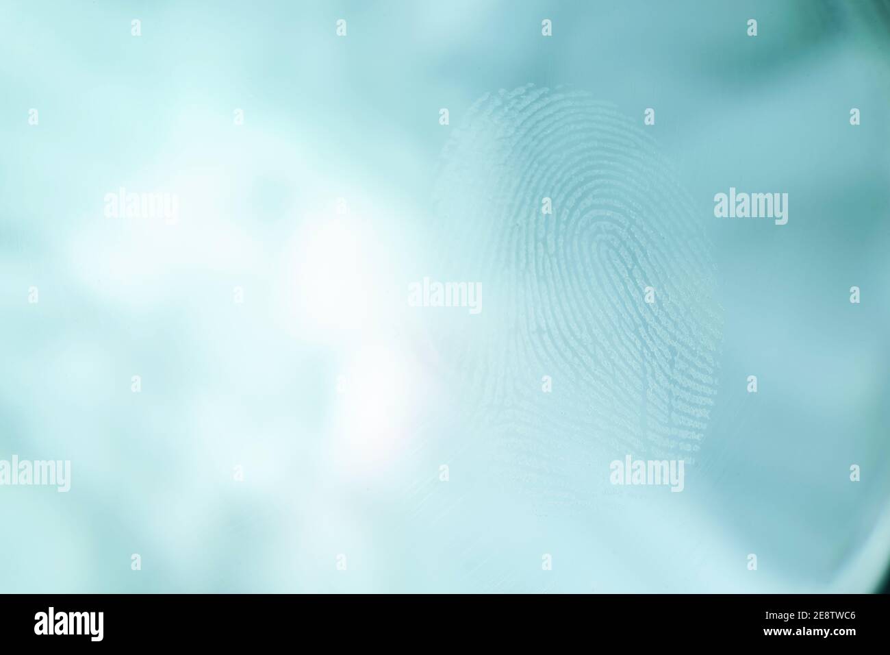 Close up beautiful abstract white colored fingerprint on background ...
