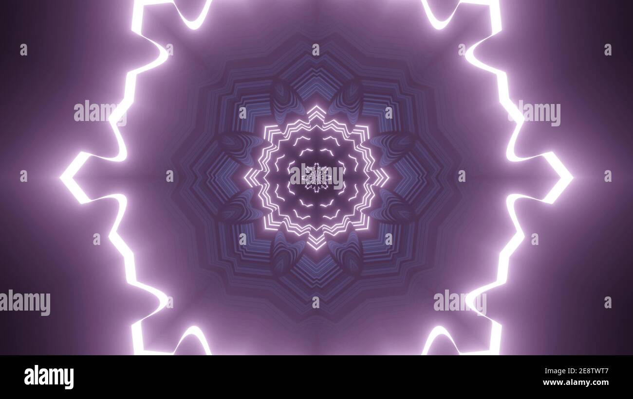 Abstract laser show ornament 3d illustration Stock Photo - Alamy