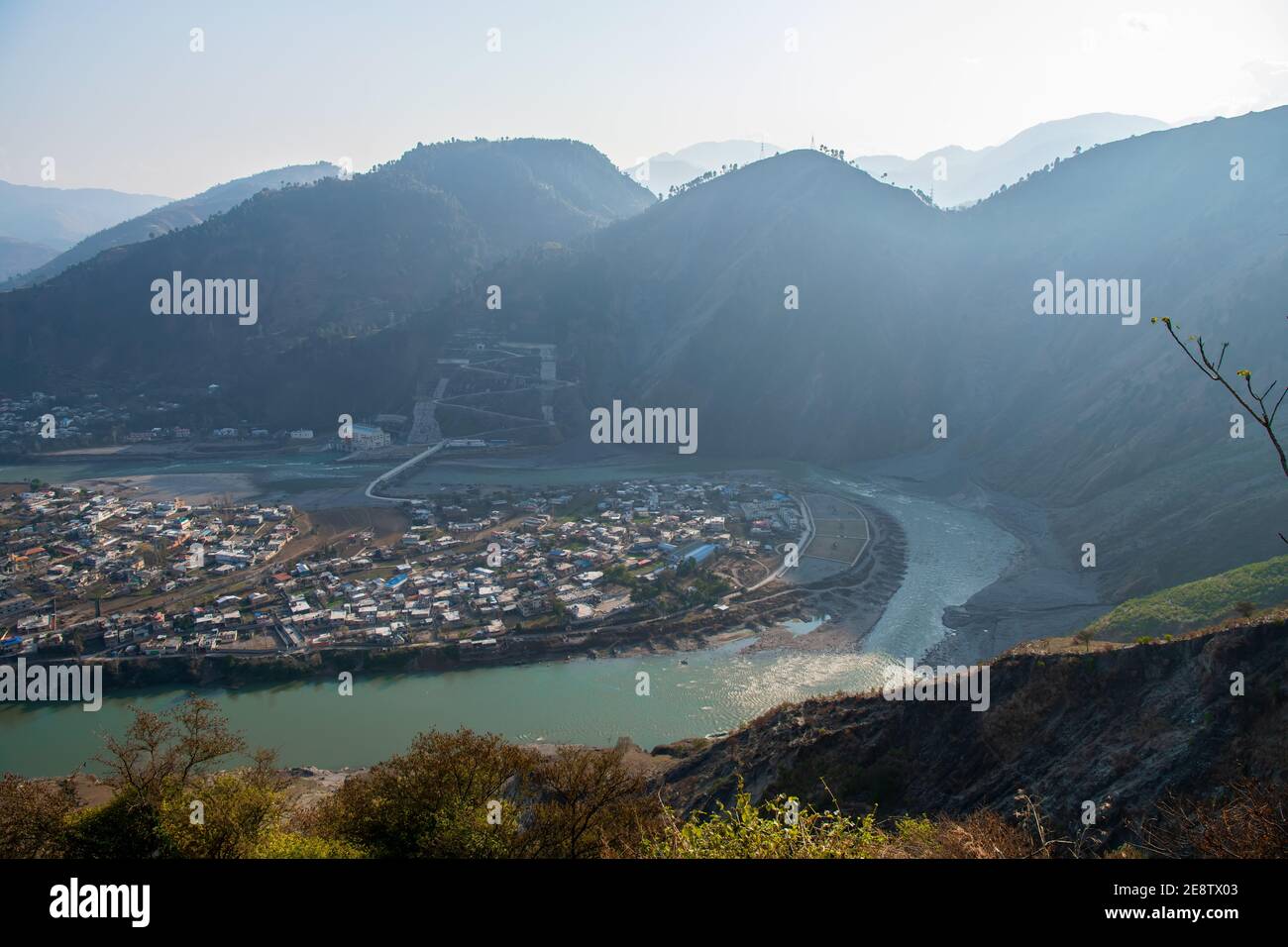 Patrind hydropower Project on Nelum Jehlum River Stock Photo - Alamy