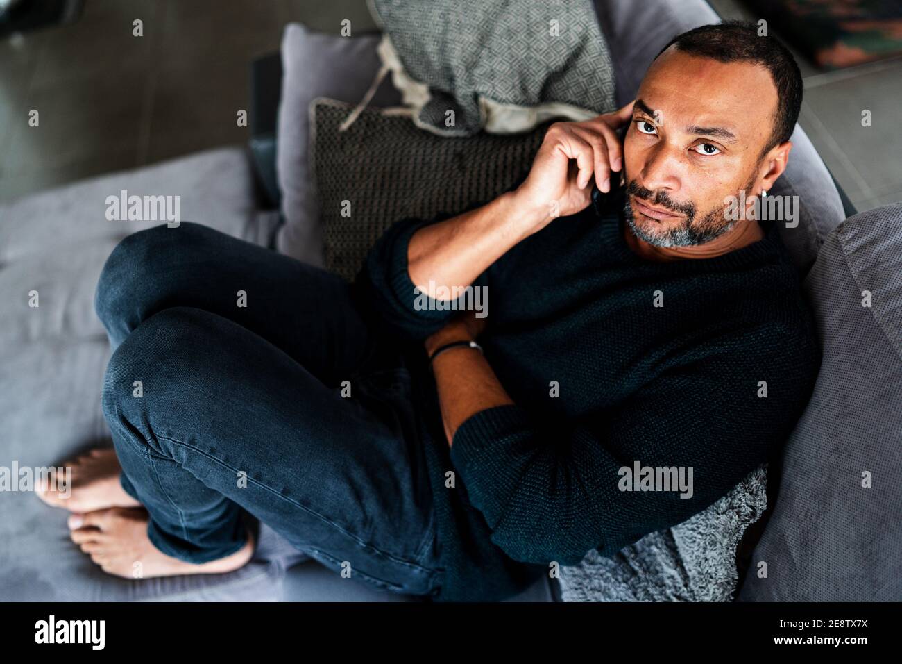 Mixed race diverse man feeling hi-res stock photography and images - Alamy