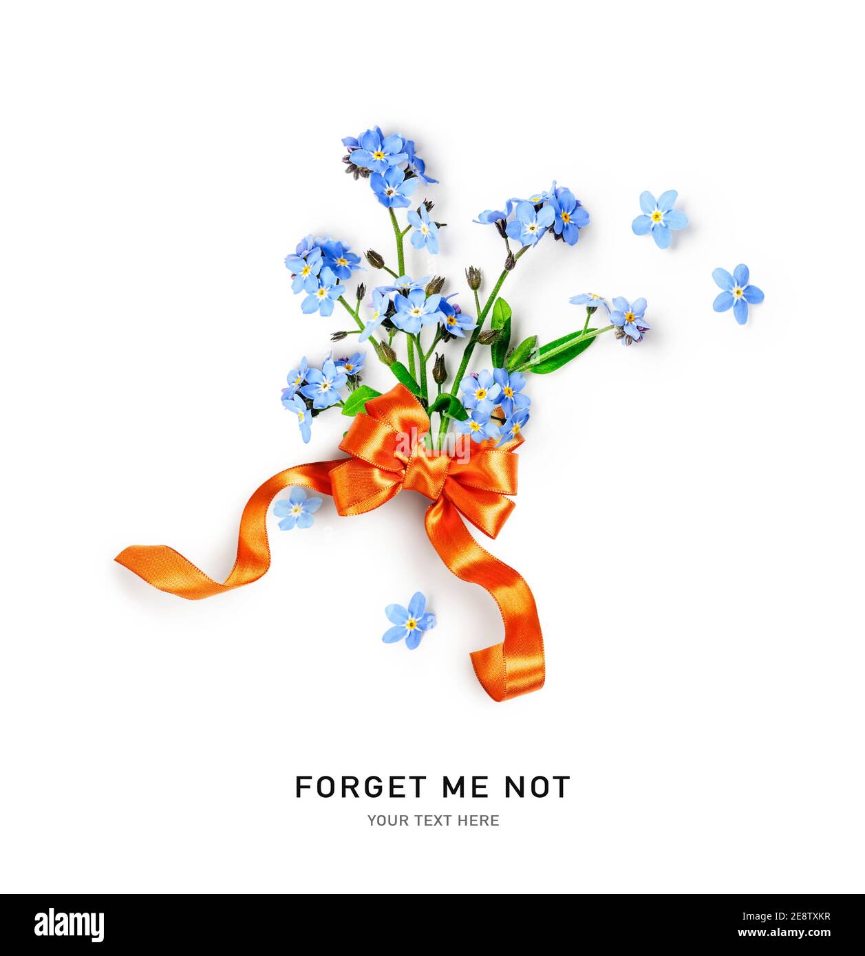 Vibrant composition blue flowers Cut Out Stock Images & Pictures - Alamy