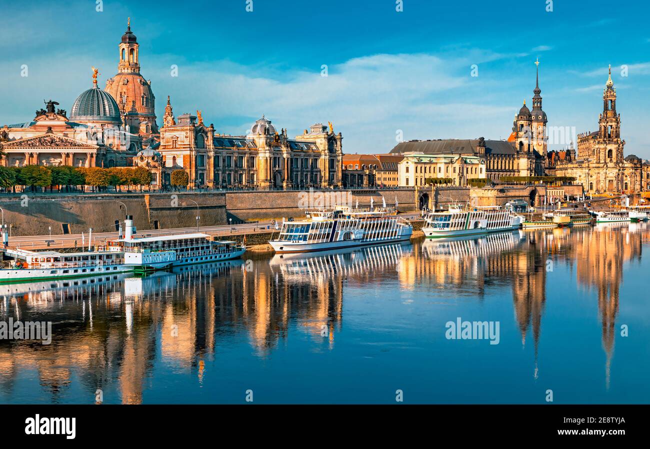 dresden, background, water, travel, city, building, architecture ...