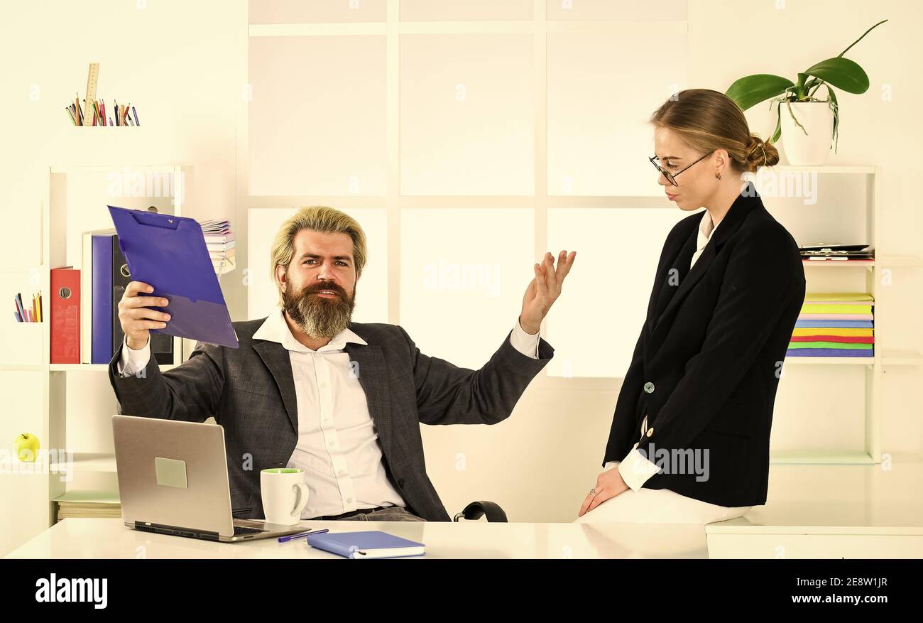 Successful business. Business couple working. Couple in office ...