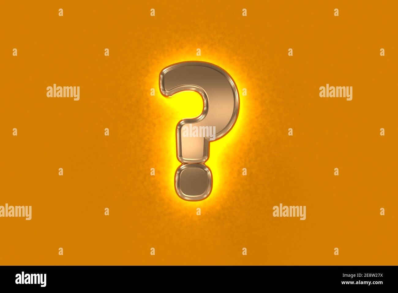 Copper or vintage gold metallic font with yellow noisy backlight ...