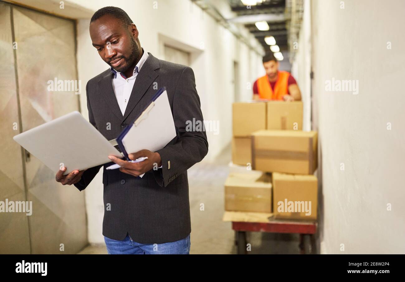 Logistics laptop computer delivery transportation hi-res stock ...