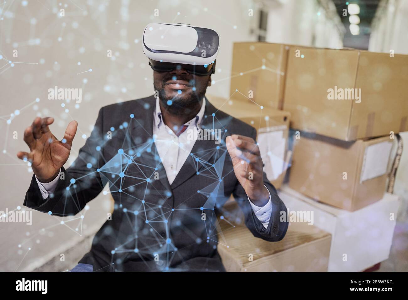 Network visualization hi-res stock photography and images - Alamy