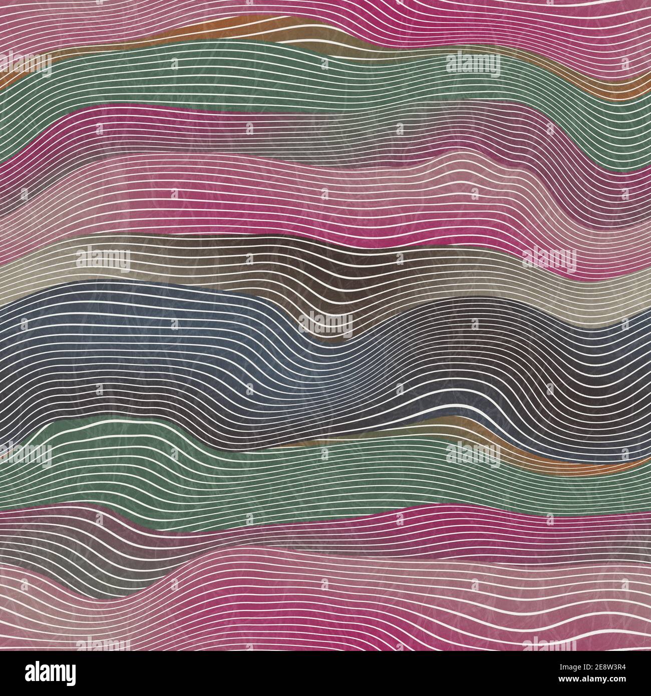 Seamless natural landscape hill pattern for print Stock Photo - Alamy