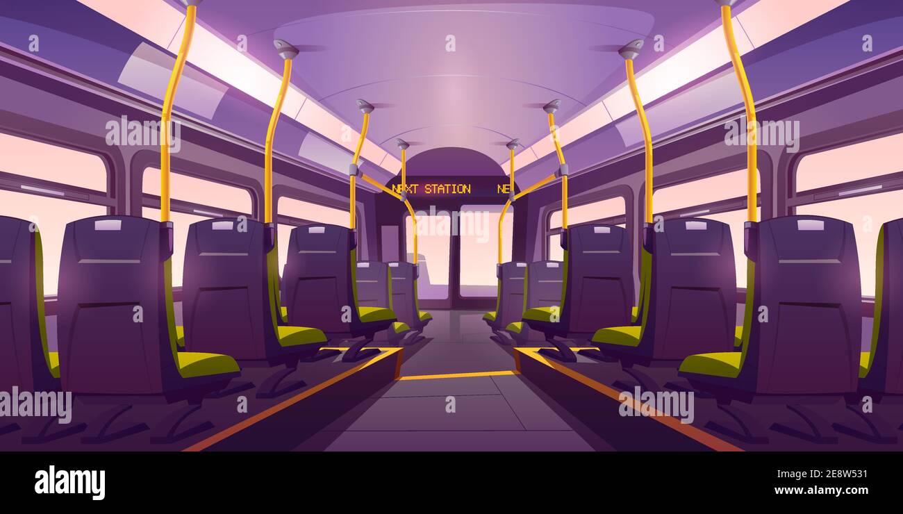 Empty Train Carriage Stock Vector Images - Alamy