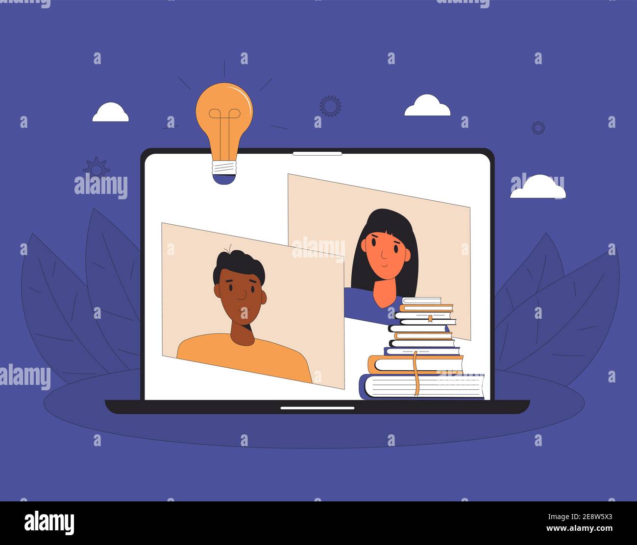 Children talking classroom Stock Vector Images - Alamy