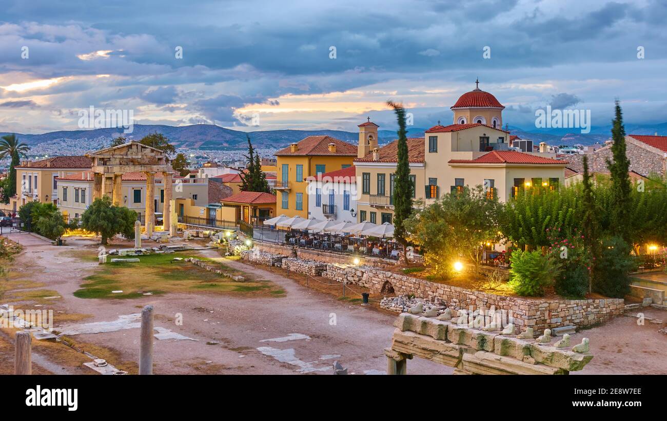 Old town of athens hi-res stock photography and images - Alamy